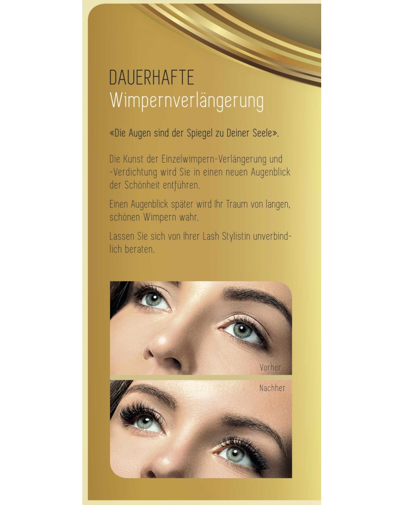 Werbeflyer - Wimpern Extension (10-er Bündel)